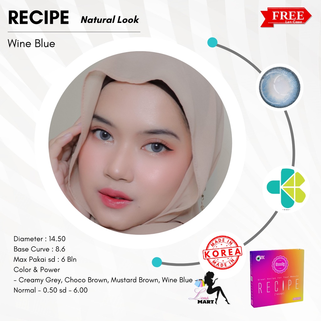Jual SOFTLENS CTK - RECIPE NORMAL DIA. 14.50mm / FREE LENCASE / BEST ...