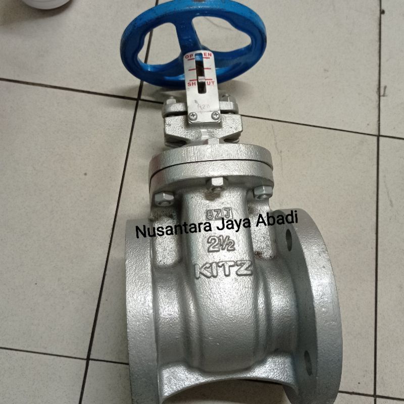 Jual Gate Valve KITZ Cast Iron Flange JIS 10K 2 1/2 " inchi DN 65 | Shopee Indonesia
