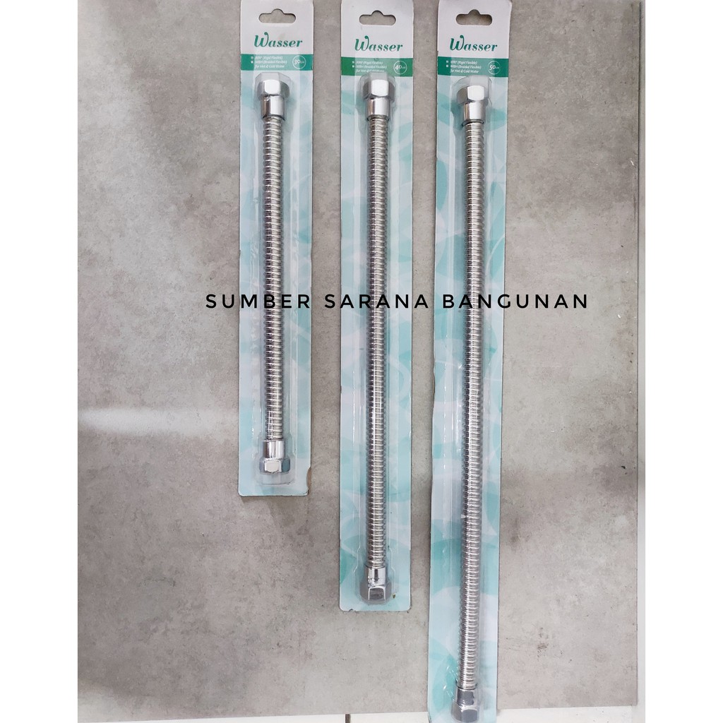 Jual Selang Fleksibel Kaku Wasser Air Panas / Flexible WRF030BL / 030 BL | Shopee Indonesia
