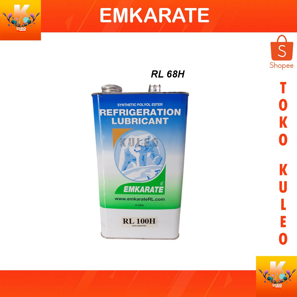 Jual OLI EMKARATE RL 100H / RL-100H / Oli kompresor 5Liter | Kemasan ...