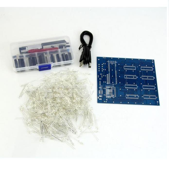 Jual 3D LIGHTSQUARED 8X8X8 LED CUBE WHITE LED BLUE RAY DIY KIT | Shopee ...