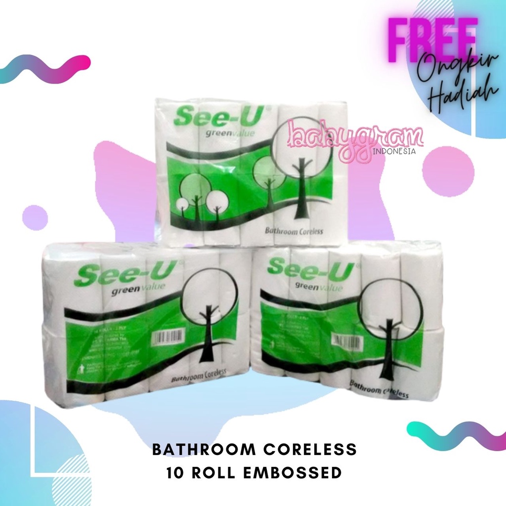 Jual SeeU Tissue Toilet Bathroom SEE U Coreless See-u Tisu tanpa tulang ...