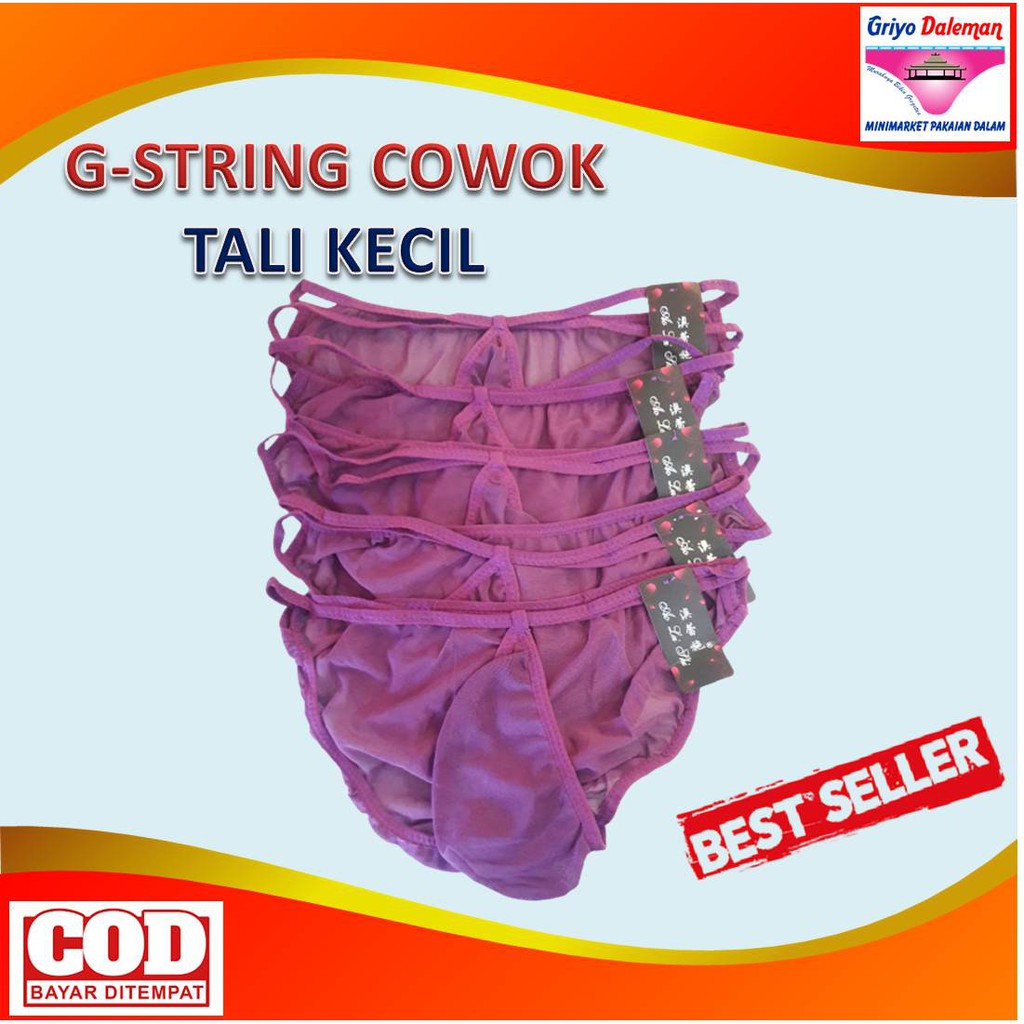 Jual G-string Cowok thong celana dalam pria transparan | Shopee Indonesia