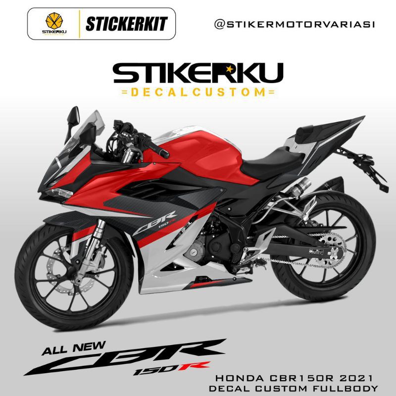 Jual decal All new CBR 150R 2021/sticker decal CBR 150R new 2021/all new Honda CBR150R | Shopee ...