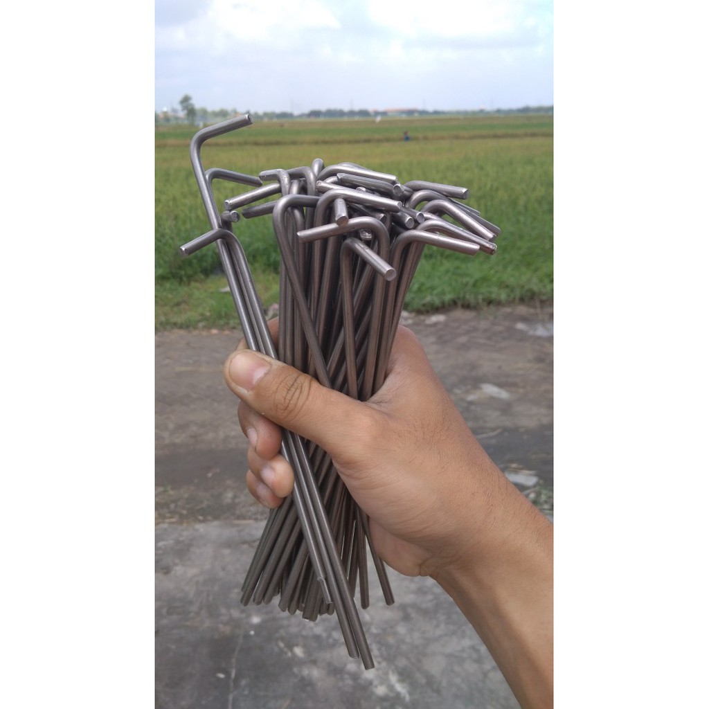 Jual Pasak tenda dome Patok tenda dome Pasak steel pasak tenda pasak ...
