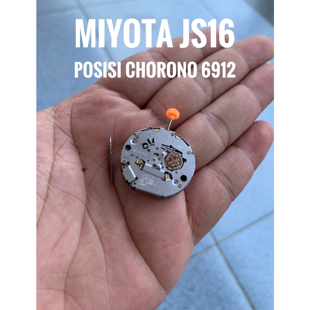 Jual MESIN JAM TANGAN MIYOTA JS16 JS 16 CHRONO 6 9 12 ORIGINAL | Shopee Indonesia
