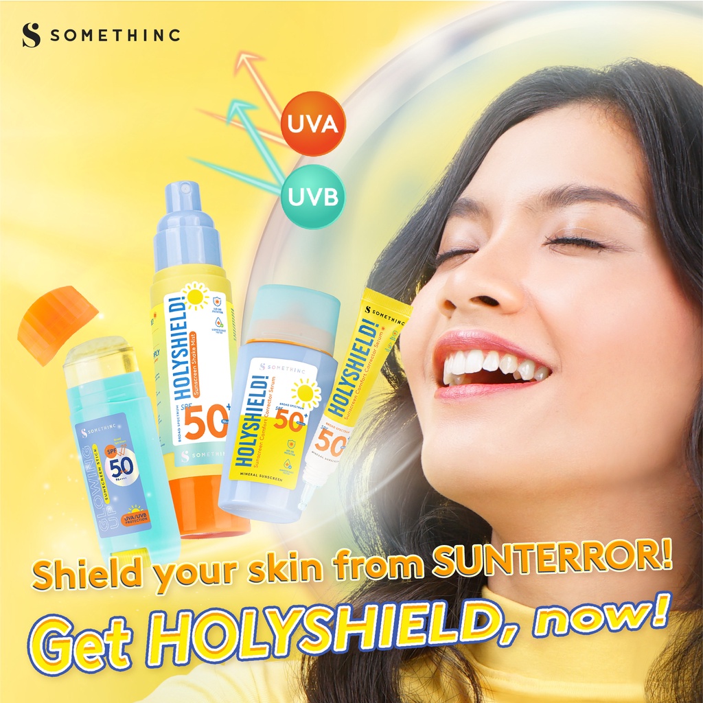 Jual SOMETHINC Holyshield! Sunscreen Comfort Corrector Serum SPF 50+ PA ...