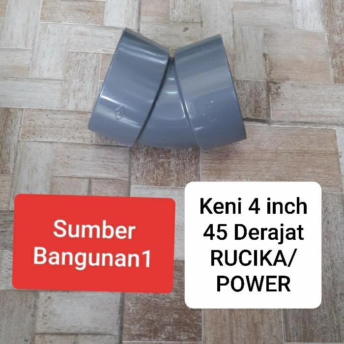 Jual Keni 4 inchi 45 derajat knee knie siku L sambungan pipa 4" | Shopee Indonesia