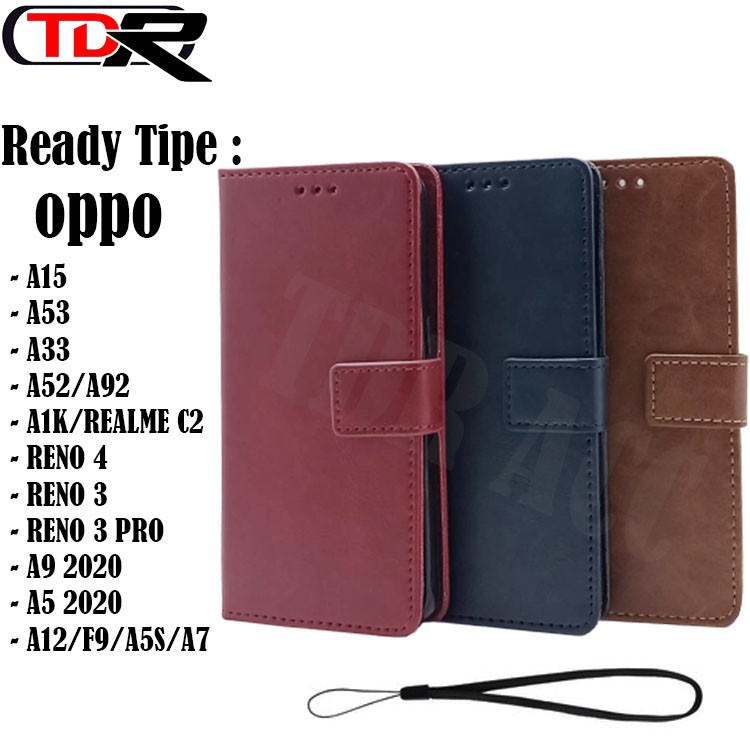 Jual Softcase Dompet Flip Kulit - Leather Case Oppo A52 A92 A16e A16k ...