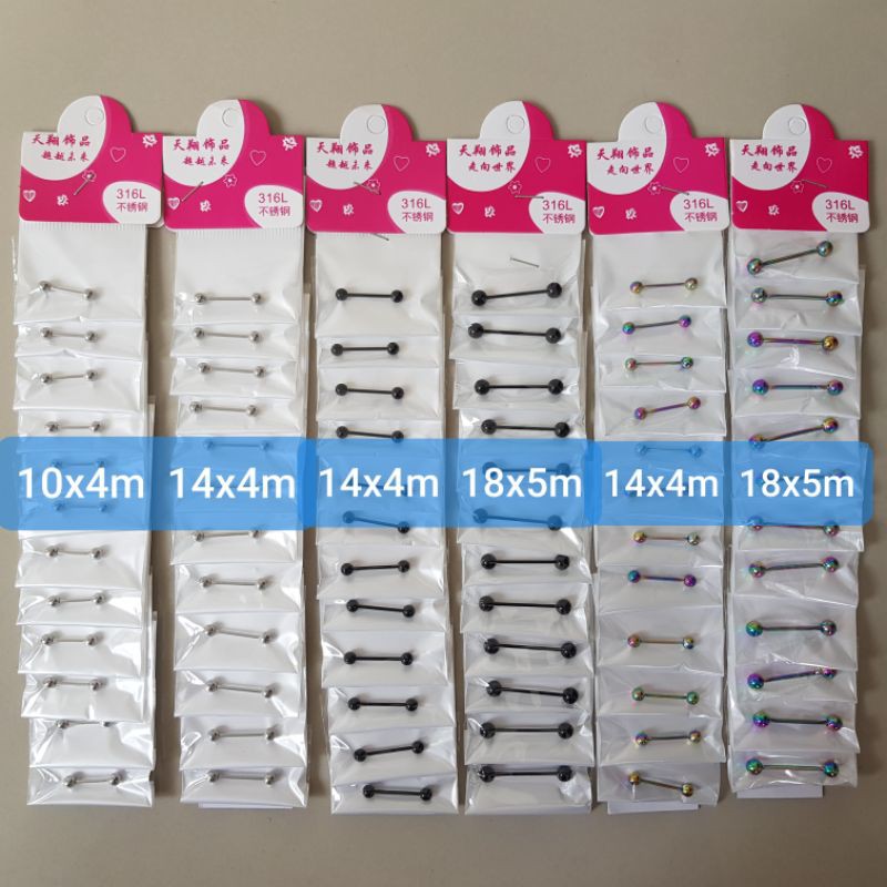 Jual Anting Percing Barbel Pentol Tindik Cowok Persing Tulang Per Lusin ...