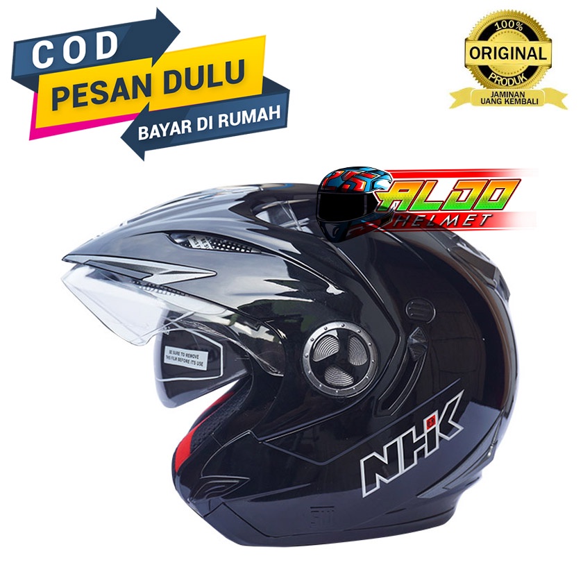 Jual HELM NHK | NHK | Helmet NHK AVIATOR solid original | Helm double ...