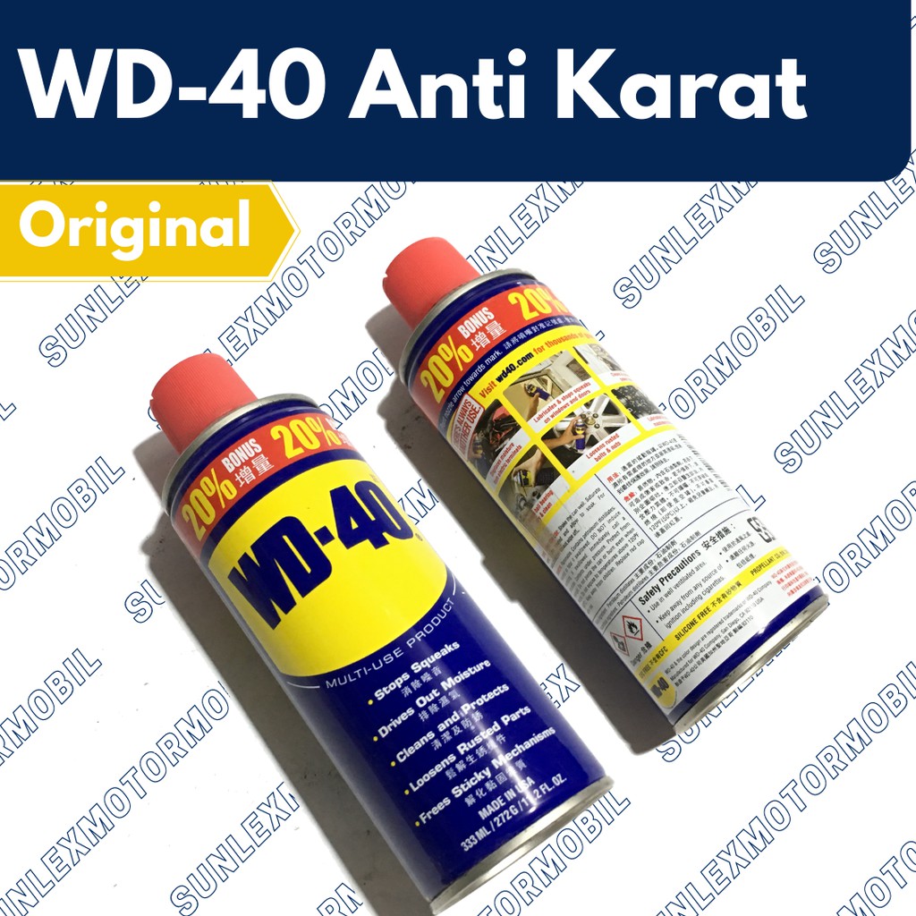 Jual WD - 40 333ml SEMPROT ANTI KARAT DAN PELUMAS UNTUK BESI | Shopee ...