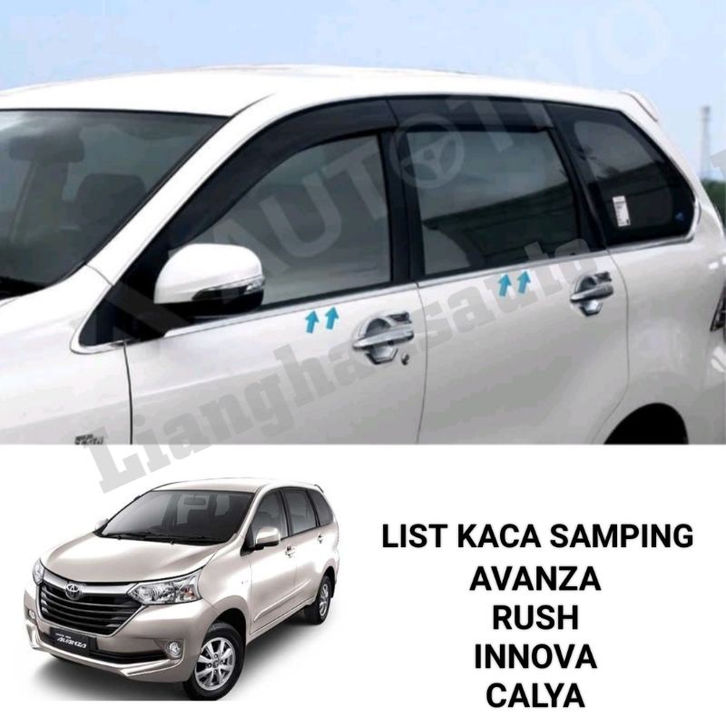 Jual LIST KACA SAMPING AVANZA RUSH INNOVA CALYA CHROME | Shopee Indonesia