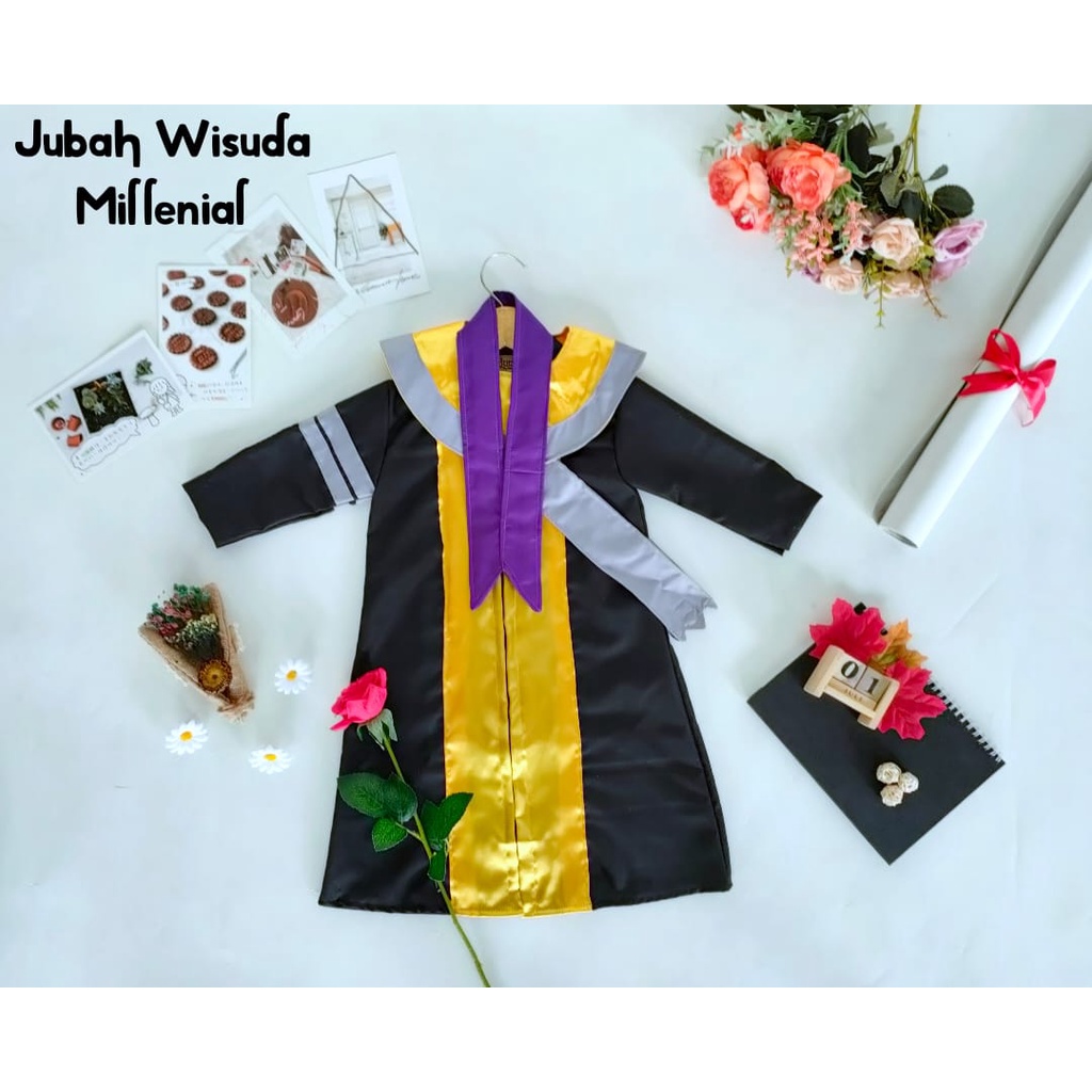 Jual BAJU ANAK JUBAH WISUDA MILENIAL NEWBORN / JUBAH ANAK-ANAK / KOSTUM ...