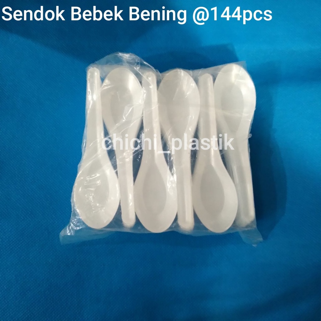 Jual Sendok Bebek Bening / Sendok Makan Soup Kuah isi 144pcs (12Lusin ...