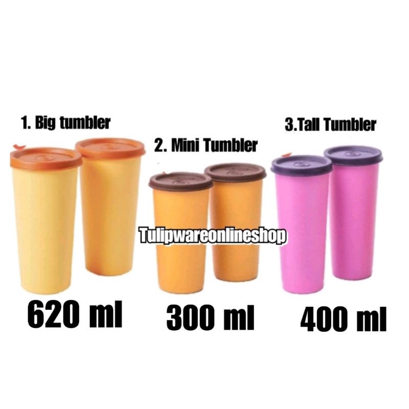 Jual Big Tumbler twin Tulipware / Mini Tumbler / Tall Tumbler. | Shopee ...