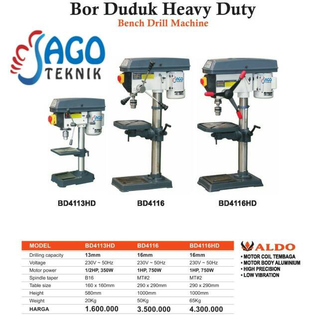 Jual Bor Duduk 13mm ALDO / Bor Aldo / Mesin Bor Duduk | Shopee Indonesia