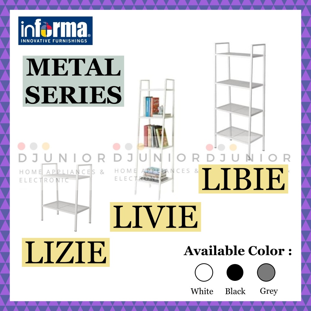 Jual INFORMA LIBIE LIZIE LIVIE RAK SUSUN RAK BESI RAK 4 TINGKAT / METAL ...