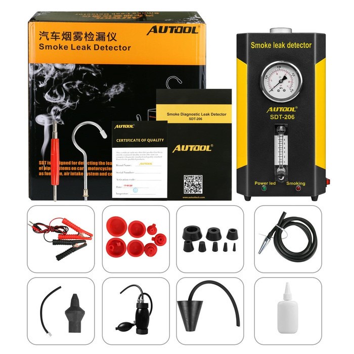 Jual New AUTOOL SDT206 Smoke Leak Detector Emissions Vacuum | Shopee Indonesia