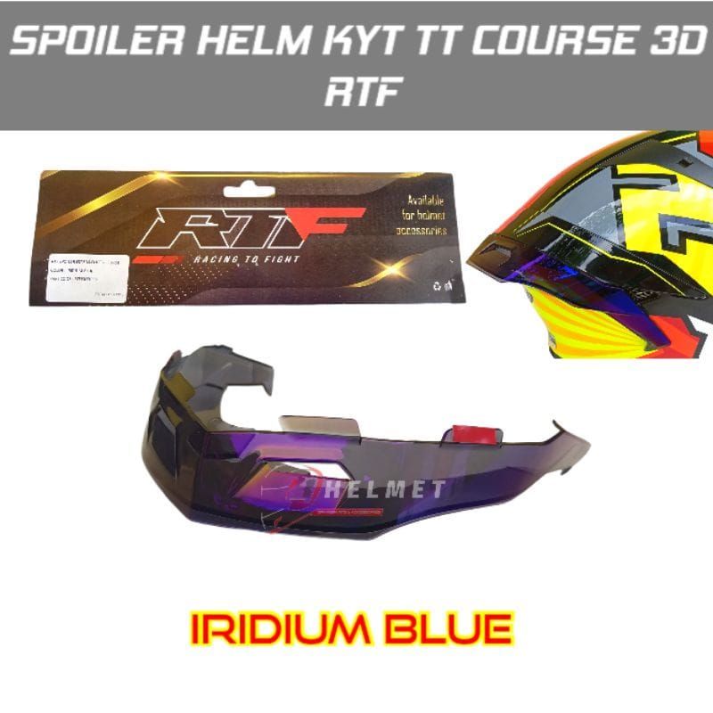 Jual Spoiler RTF KYT TT Course Iridium Gold Iridium Blue Smoke dan ...