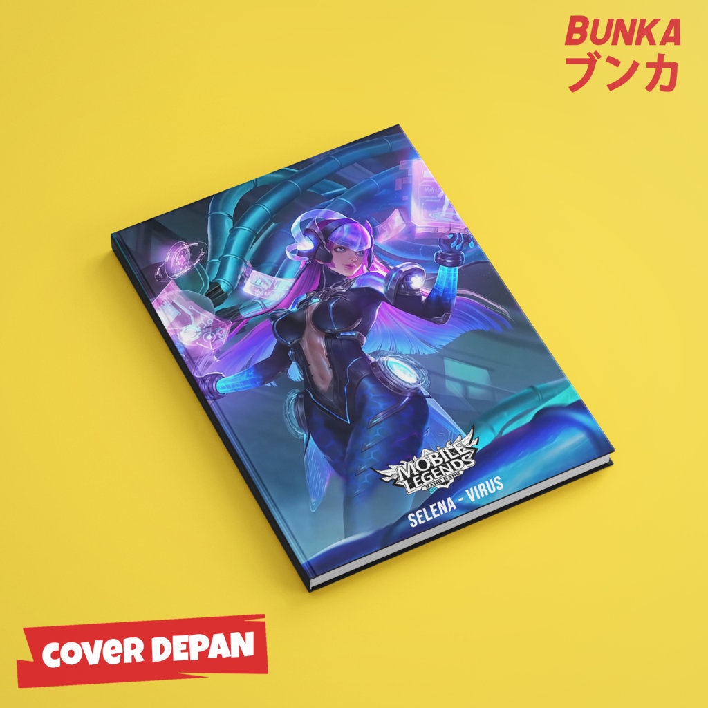 Jual Notebook Mobile legends Selena Virus Hardocover A5 Buku tulis ...
