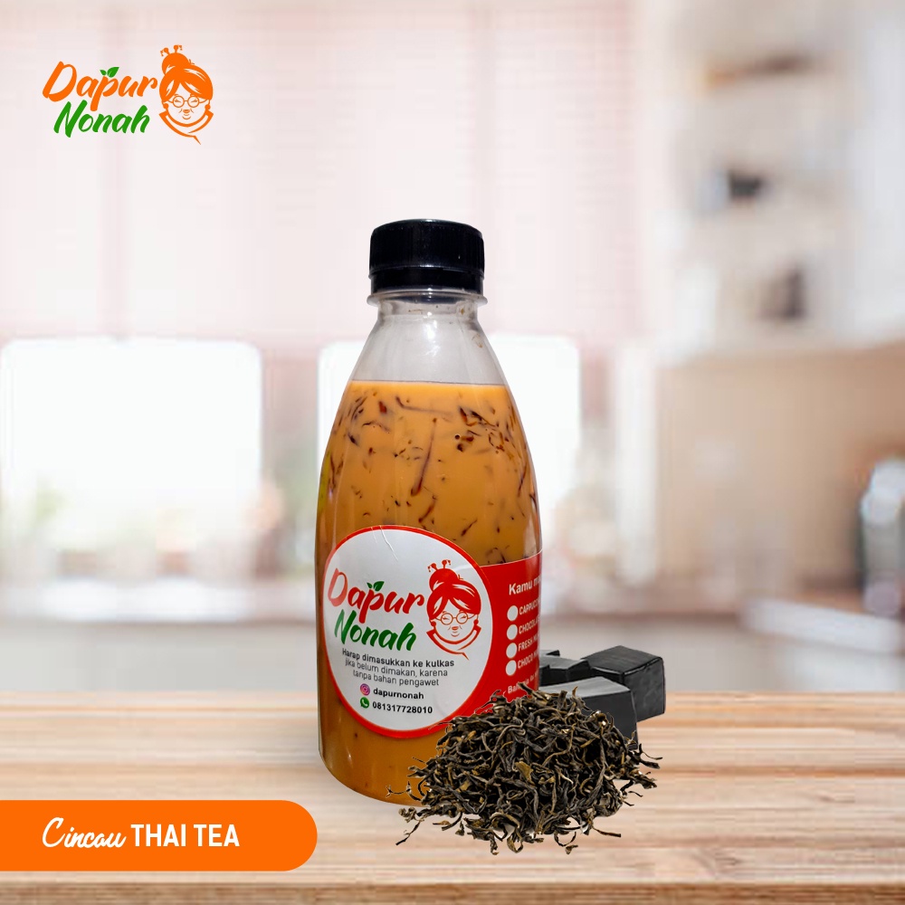 Jual Minuman cincau hitam segar rasa thai tea cincau 300ml cincau hitam ...