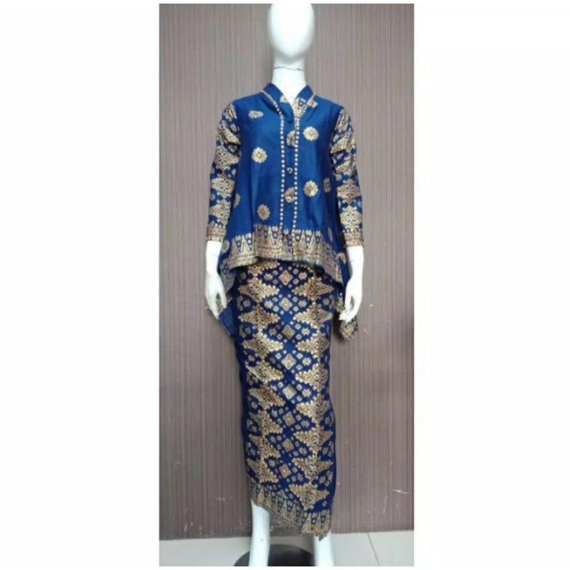 Jual SETELAN WANITA BATIK MOTIF SONGKET PALEMBANG COUPLE KAPELAN ...