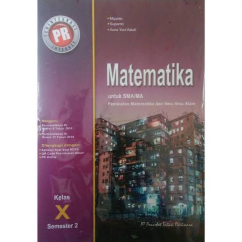 Jual Buku PR Intan Pariwara Matematika Wajib dan Peminatan SMA/MA Kelas 10/ 11 / 12 semester 1 ...