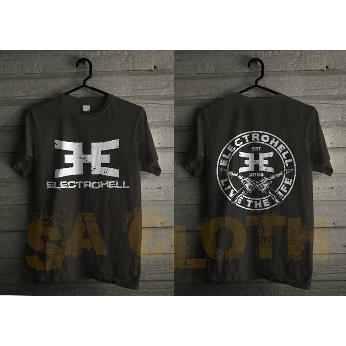 Jual Vallenca kaos ELECTROHELL black - sc | Shopee Indonesia