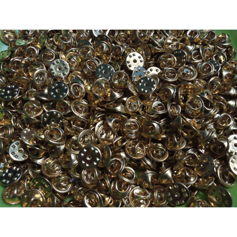 Jual 10 butir Kancing Pengunci PIN/Nametag/Wing/Brived/Bros/Papan Nama ...