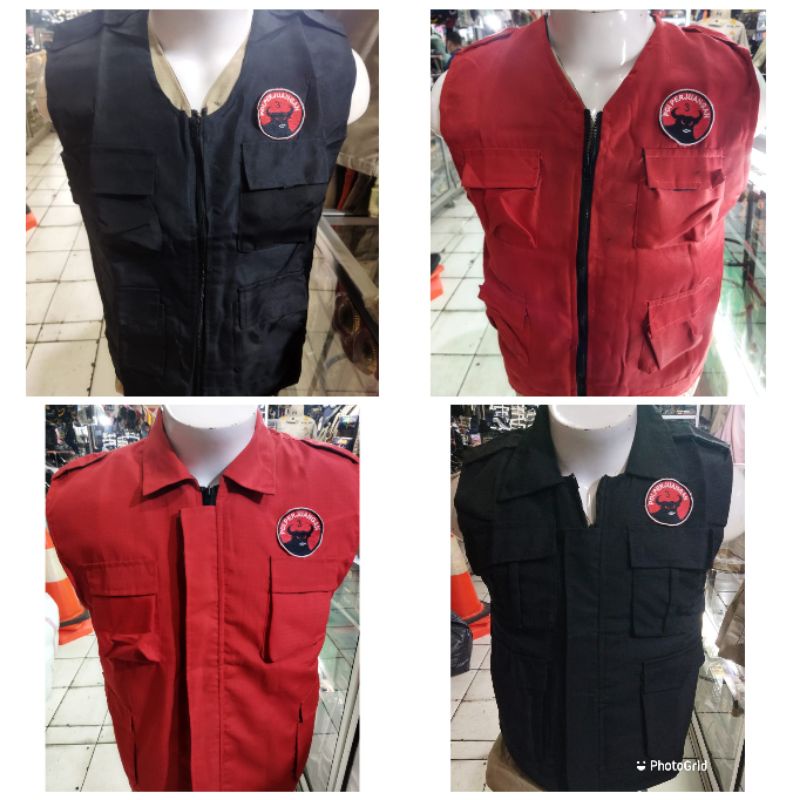 Jual rompi partai pdi#rompi pdi oblong#rompi krah pdi | Shopee Indonesia