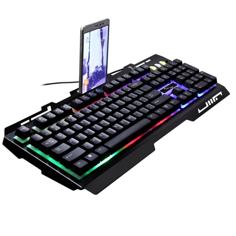 Jual Keyboard Gaming LED RGB Keyboard Gaming Leopard G 700 LED - Black ...