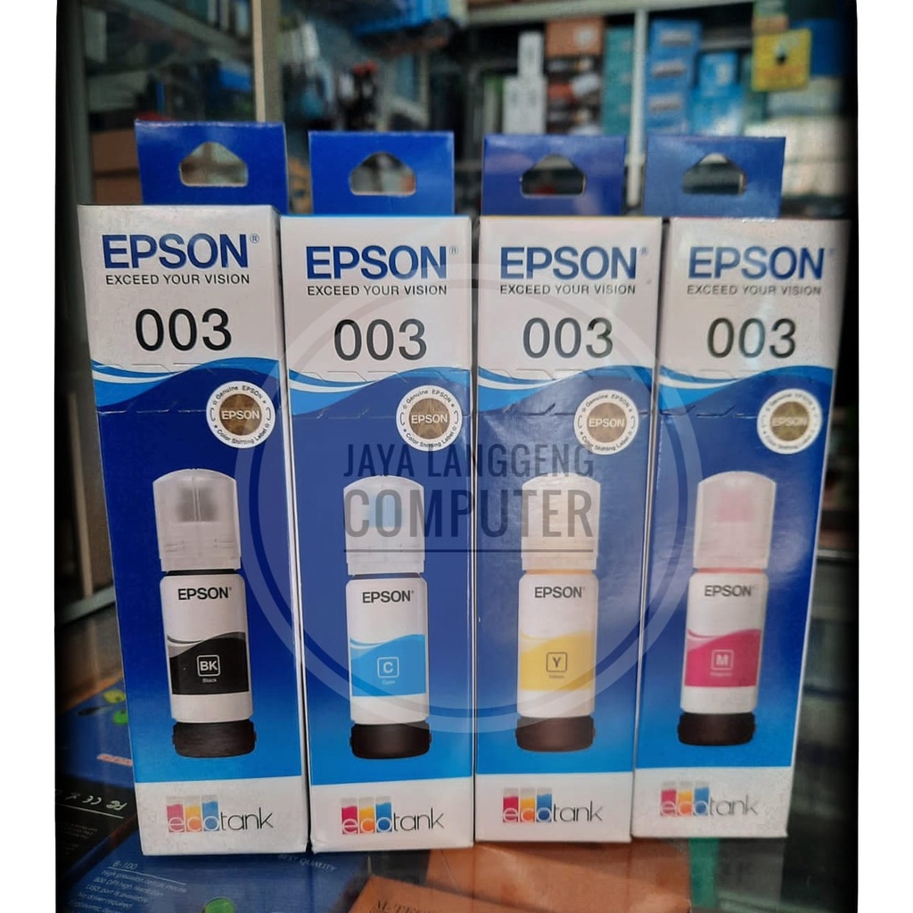 Jual Tinta Printer Epson Original T003 L1110 L3100 L3101 L3110 L3150 ...