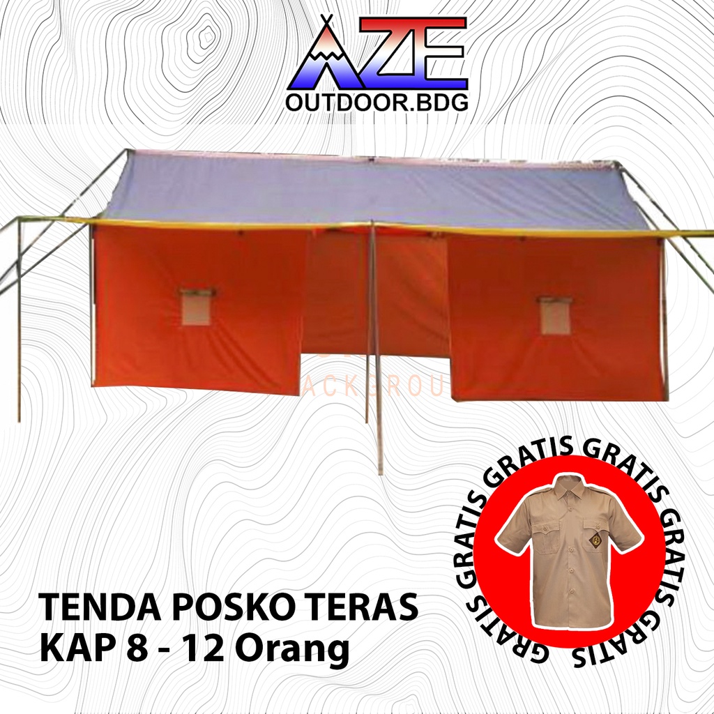 Jual Tenda Kemah Regu Pramuka 3x4 Muat 12 Sampai 15 Orang | Shopee ...