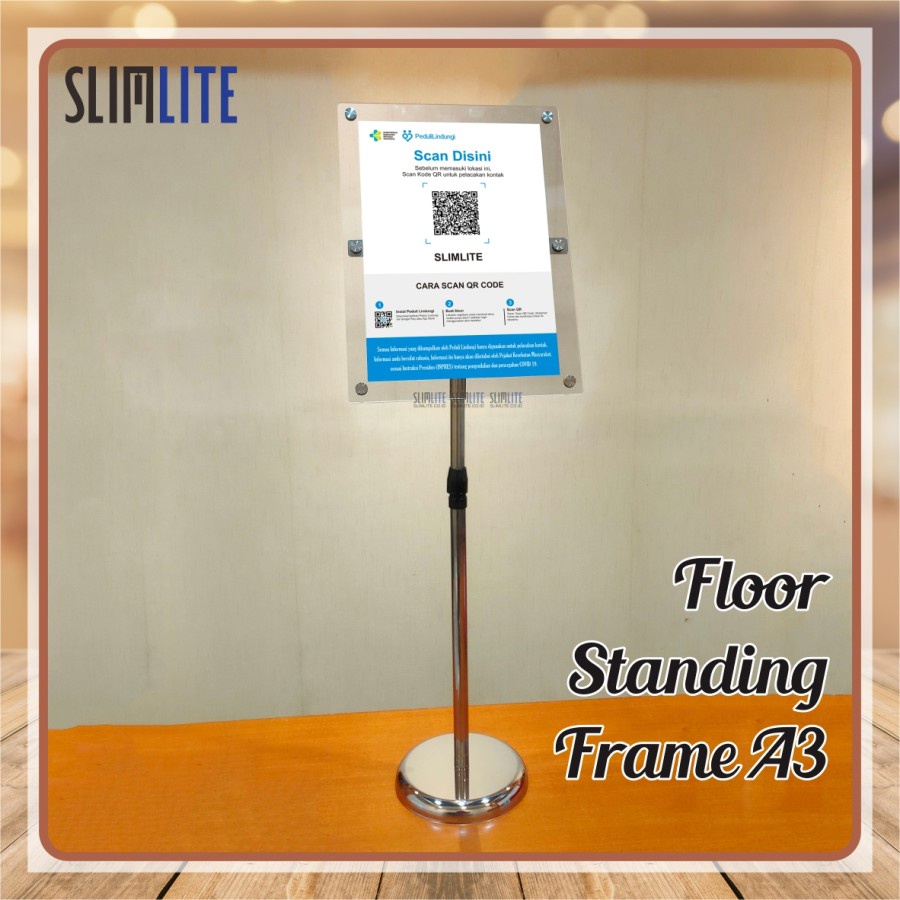 Jual Floor Standing / Standing Sign A3 Acrylic | Standing Menu Frame A3 ...