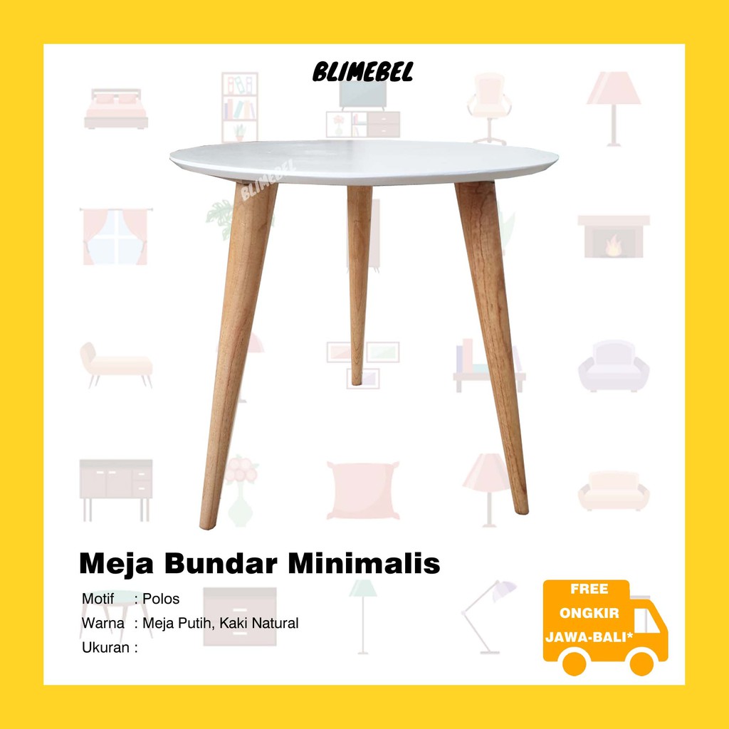 Jual Meja Bundar / Meja Stool Minimalis | Shopee Indonesia