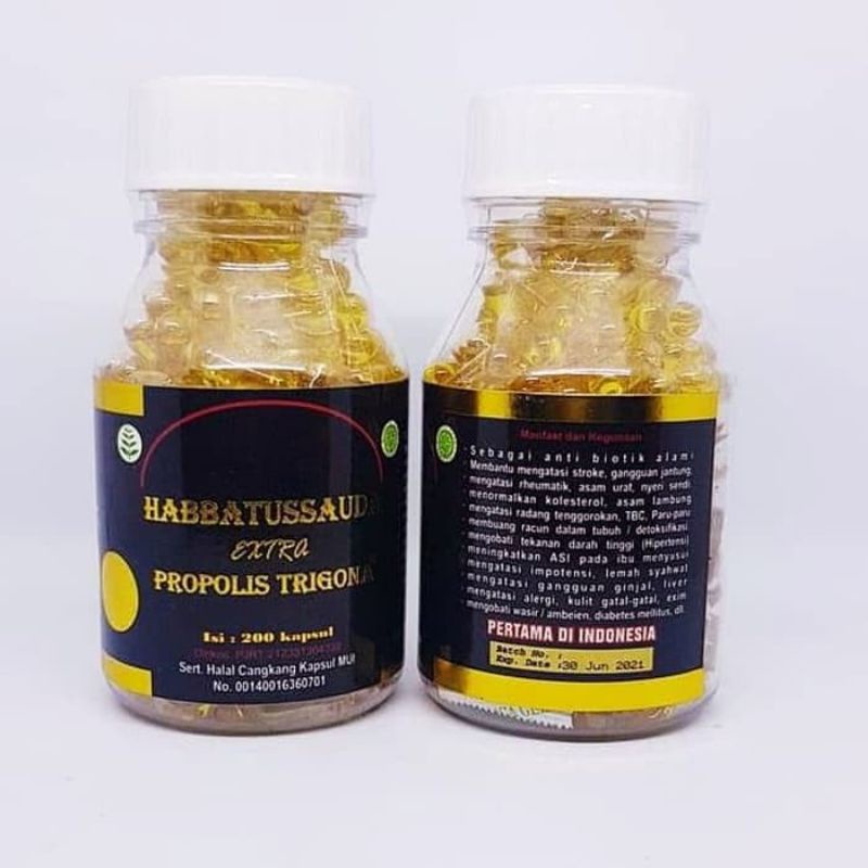 Jual Habbatussauda Extra Propolis Trigona 200 kapsul UMS ...
