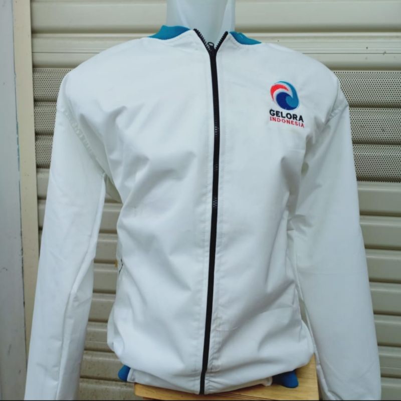 Jual jaket partai Gelora jaket custom bordir logo jaket bomber | Shopee ...