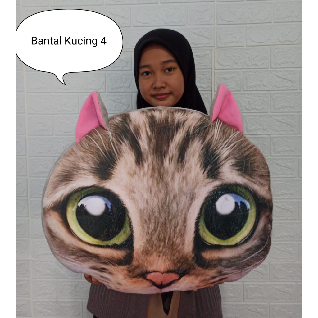 Jual Bantal Kucing, Bantal Kepala Kucing, Cat Cushion ukuran Jumbo ...