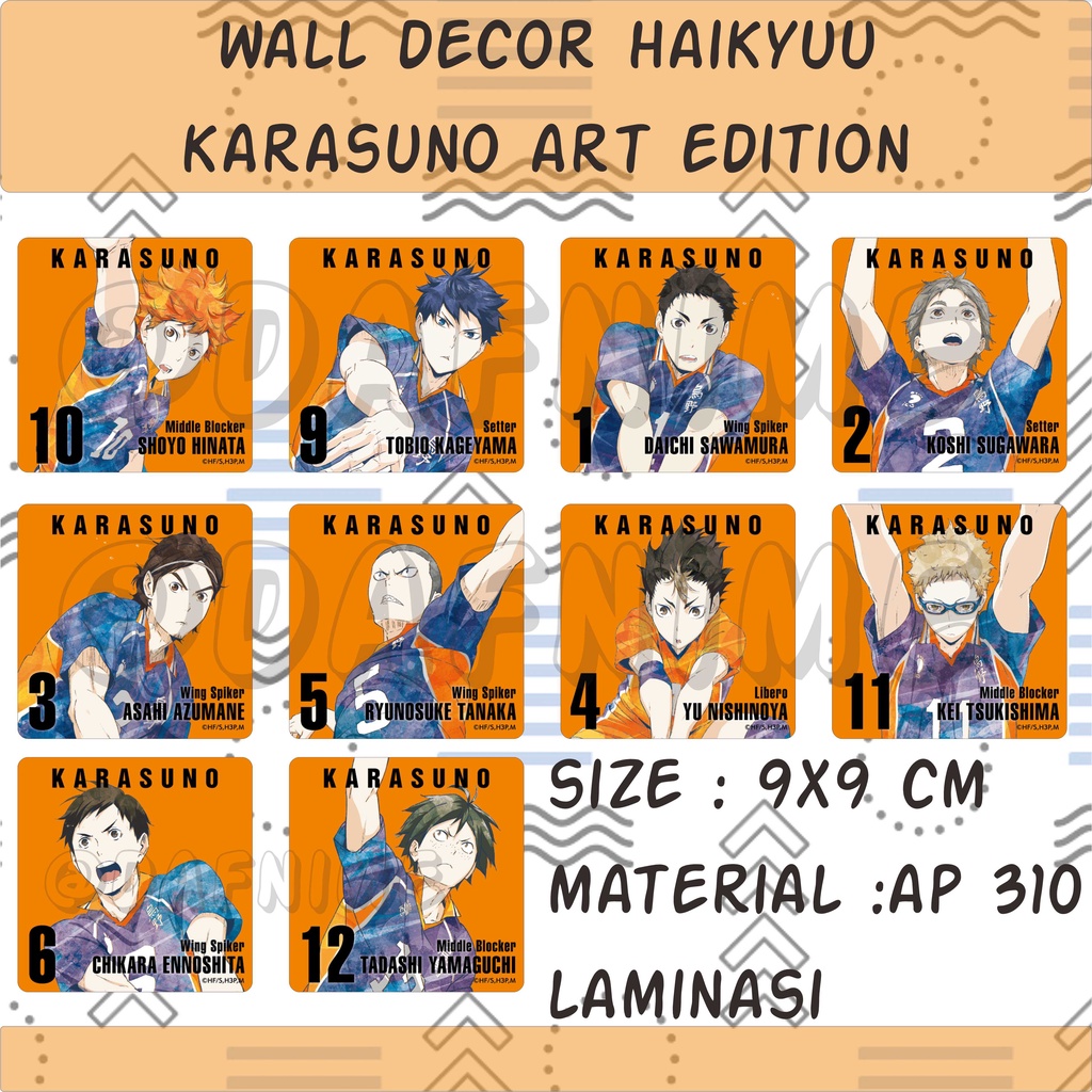 Jual WALLDECOR ANIME HAIKYUU KARASUNO ART EDITION | Shopee Indonesia