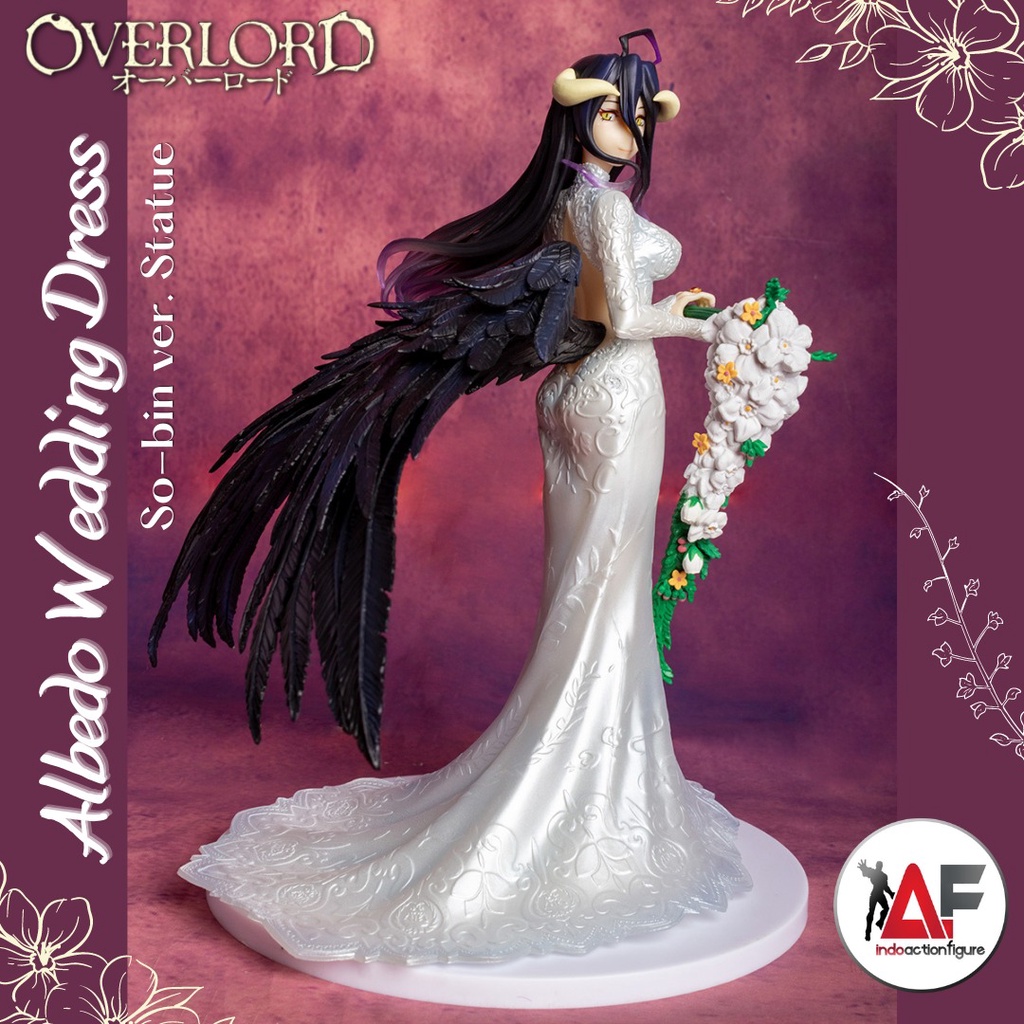 Jual Statue Overlord Albedo Sobin on wedding dress version original ...