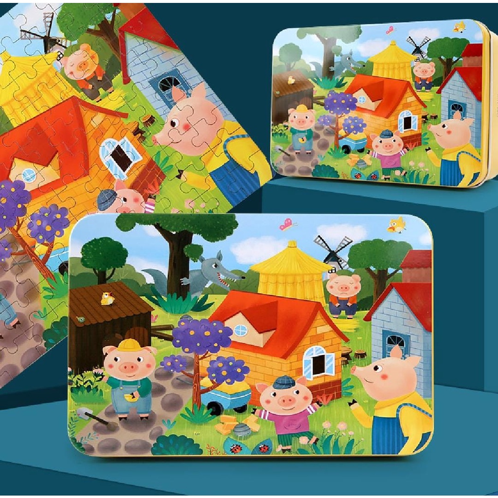 Jual 100 keping puzzle wooden box besi puzzle kayu jigsaw puzzle ...