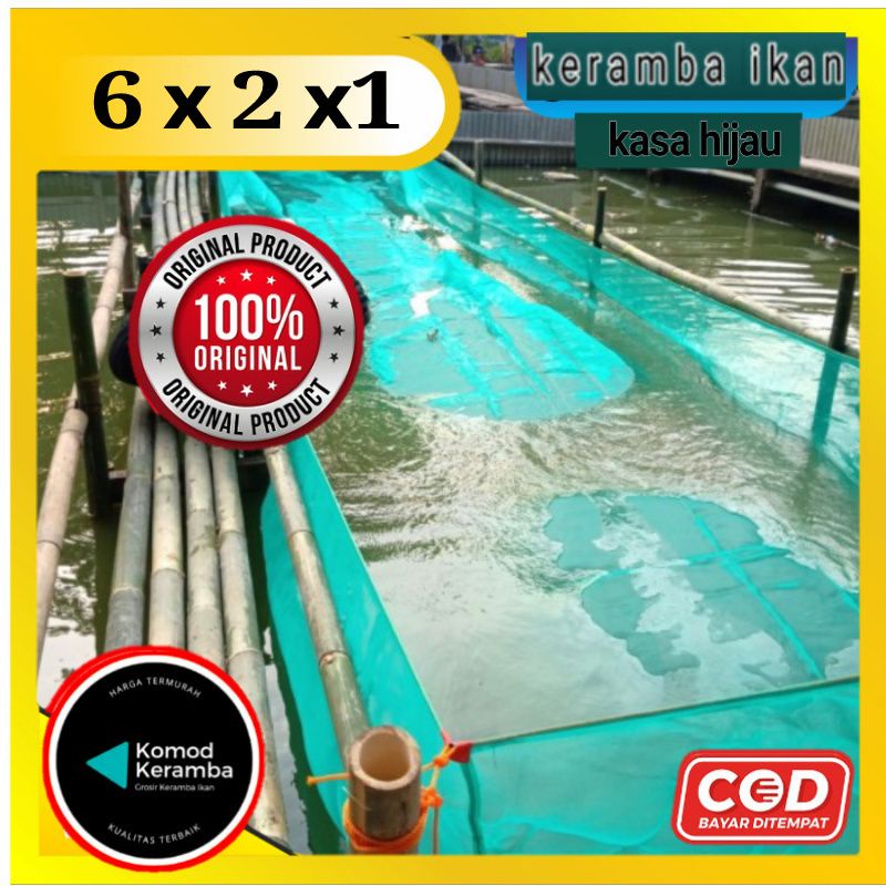 Jual keramba ikan 6x2x1 hapa jaring apung larva karamba tanjaran kramba ...