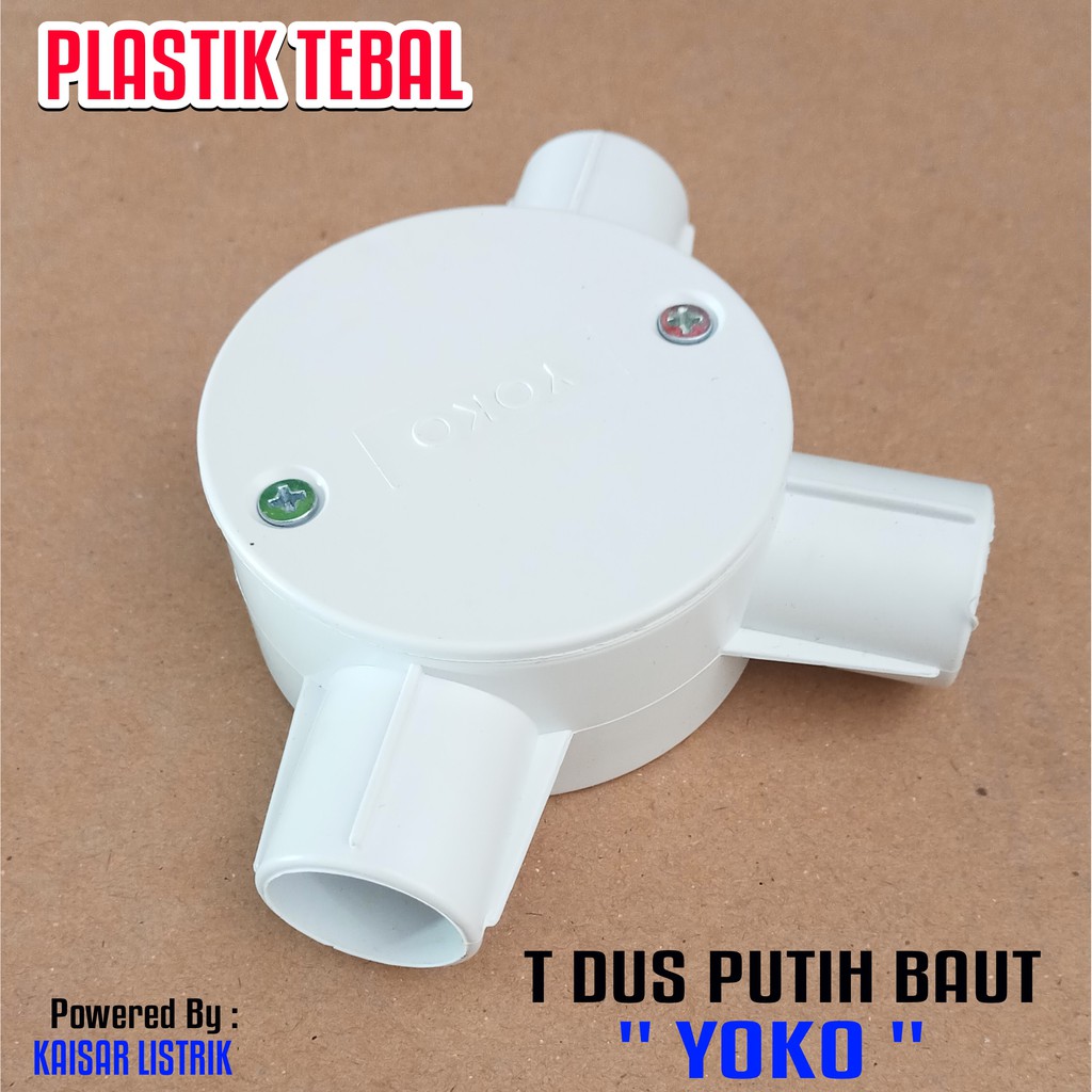 Jual T DUS PUTIH 3 Cabang YOKO Super TEBAL T-DUS Kabel Atas T Dos ...