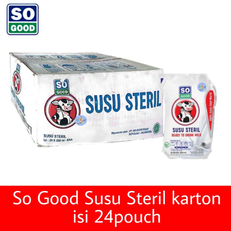 Jual Susu Steril So Good karton isi 24pc | Shopee Indonesia