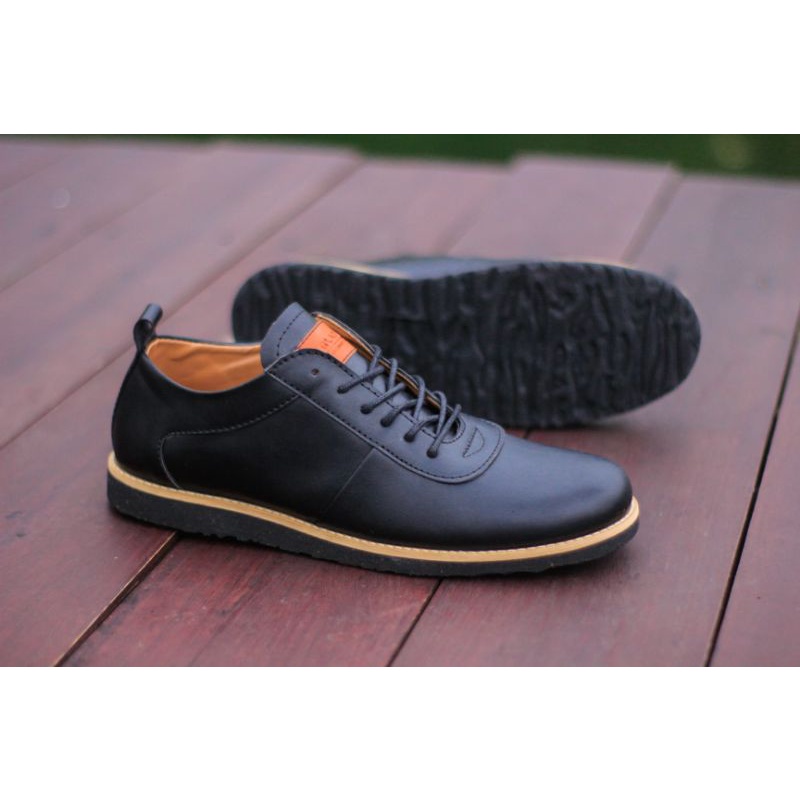 Jual 0OXFORD BLACK - Sepatu Pantofel Pria Pantofel Hitam Pria Sepatu ...