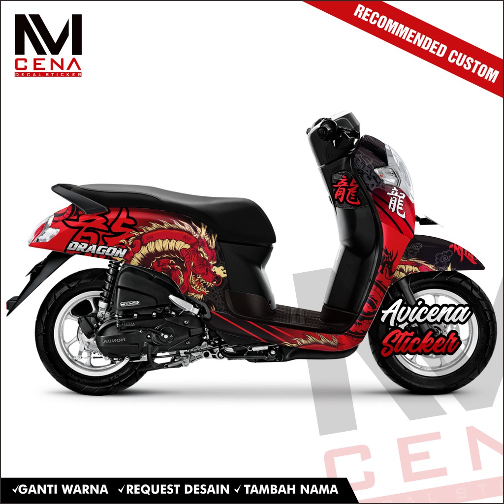 Jual Sticker Decal scoopy full body Decal Sticker Scopy New Fi 2017 ...