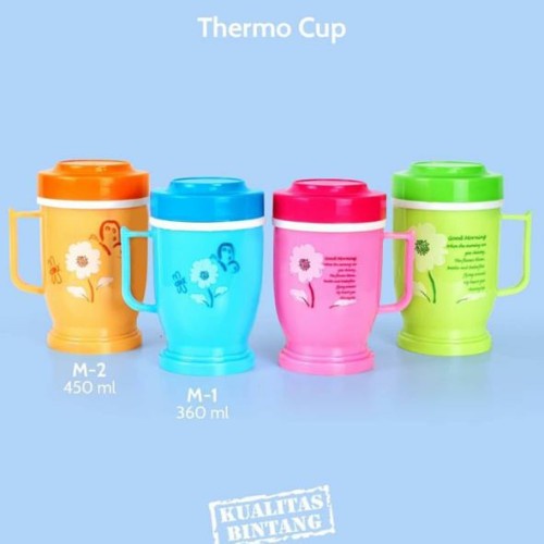 Jual Thermo Cup Lion Star BPA FREE 450ml Gelas tahan panas dan dingin | Shopee Indonesia