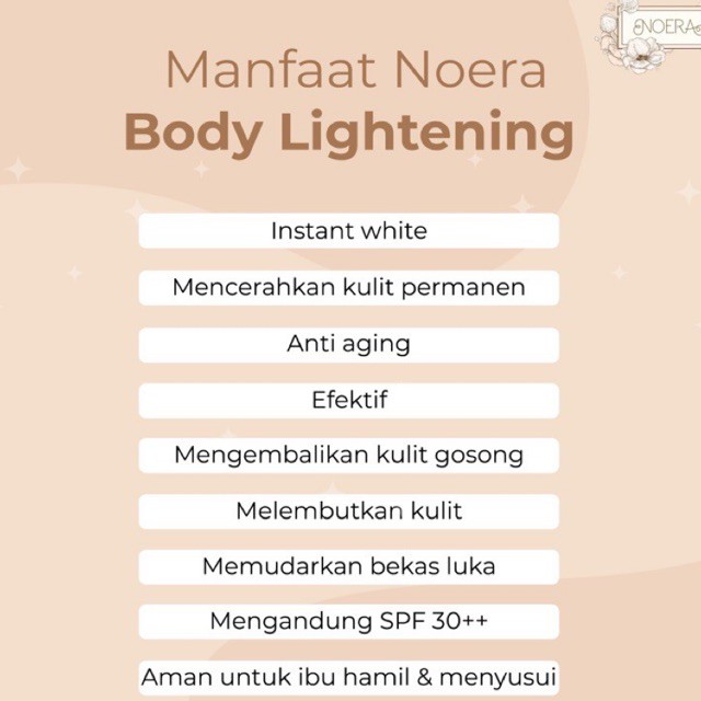 Jual Noera Lightening Body Scrub | Scrub Pemutih Badan BPOM | Shopee ...