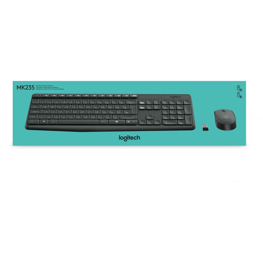 Jual Logitech mk235 Wireless Combo Mouse & Keyboard | Shopee Indonesia
